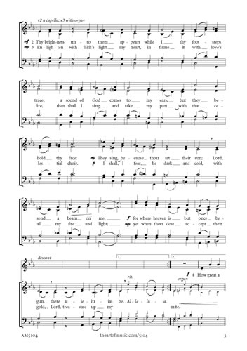 How shall I sing that majesty descant & SATB choir arrangement